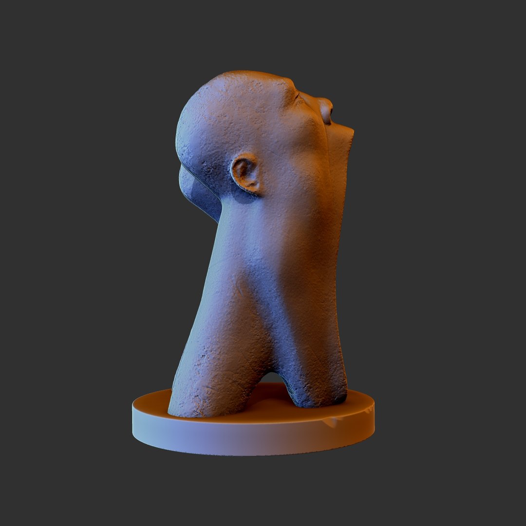 3d Obj Decorative Creepy Heads