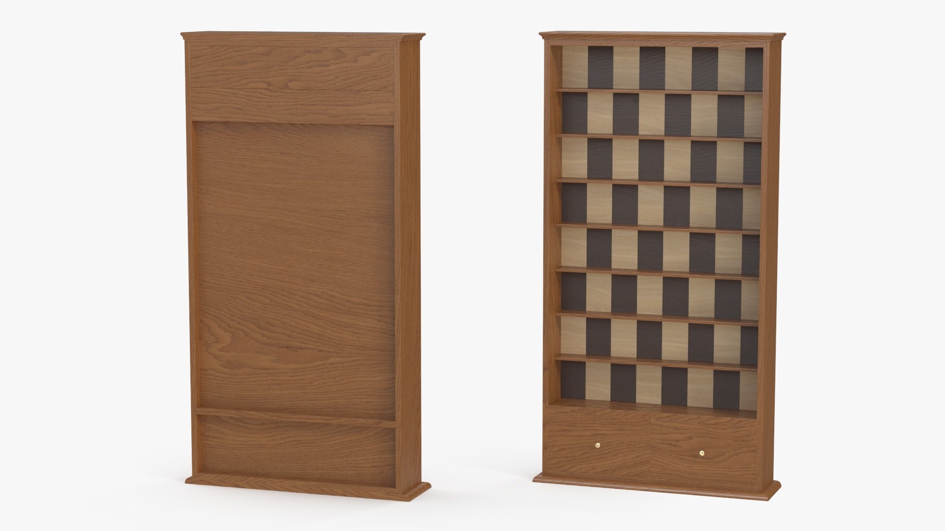 Wooden Wall Chess Board 3D Model - TurboSquid 2219517