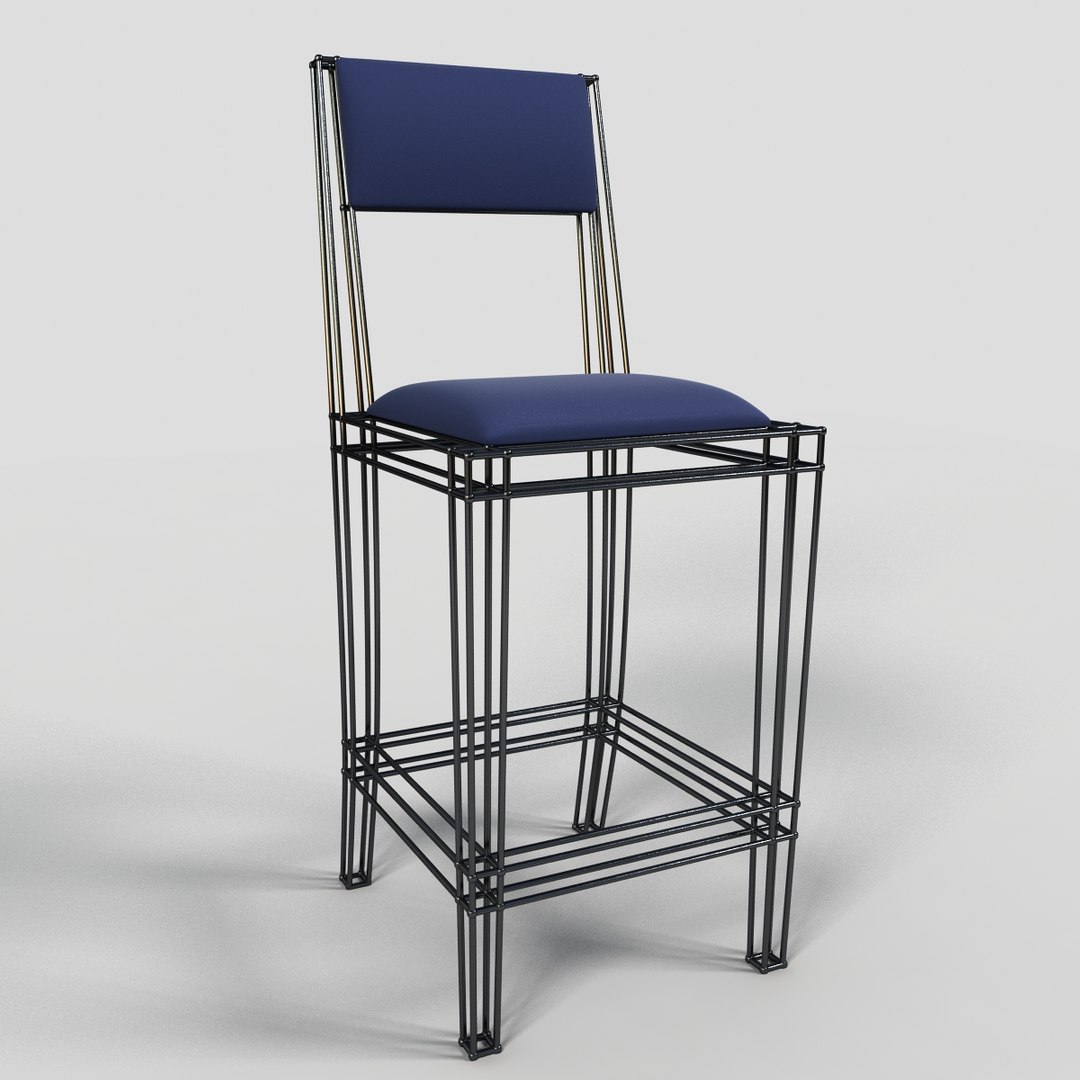 3d model bar stool
