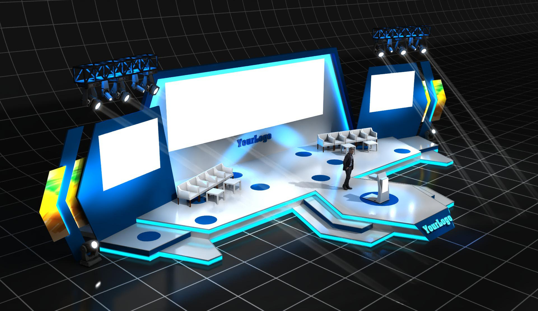 3D Watchout Stage Idea 2 Model - TurboSquid 1962901