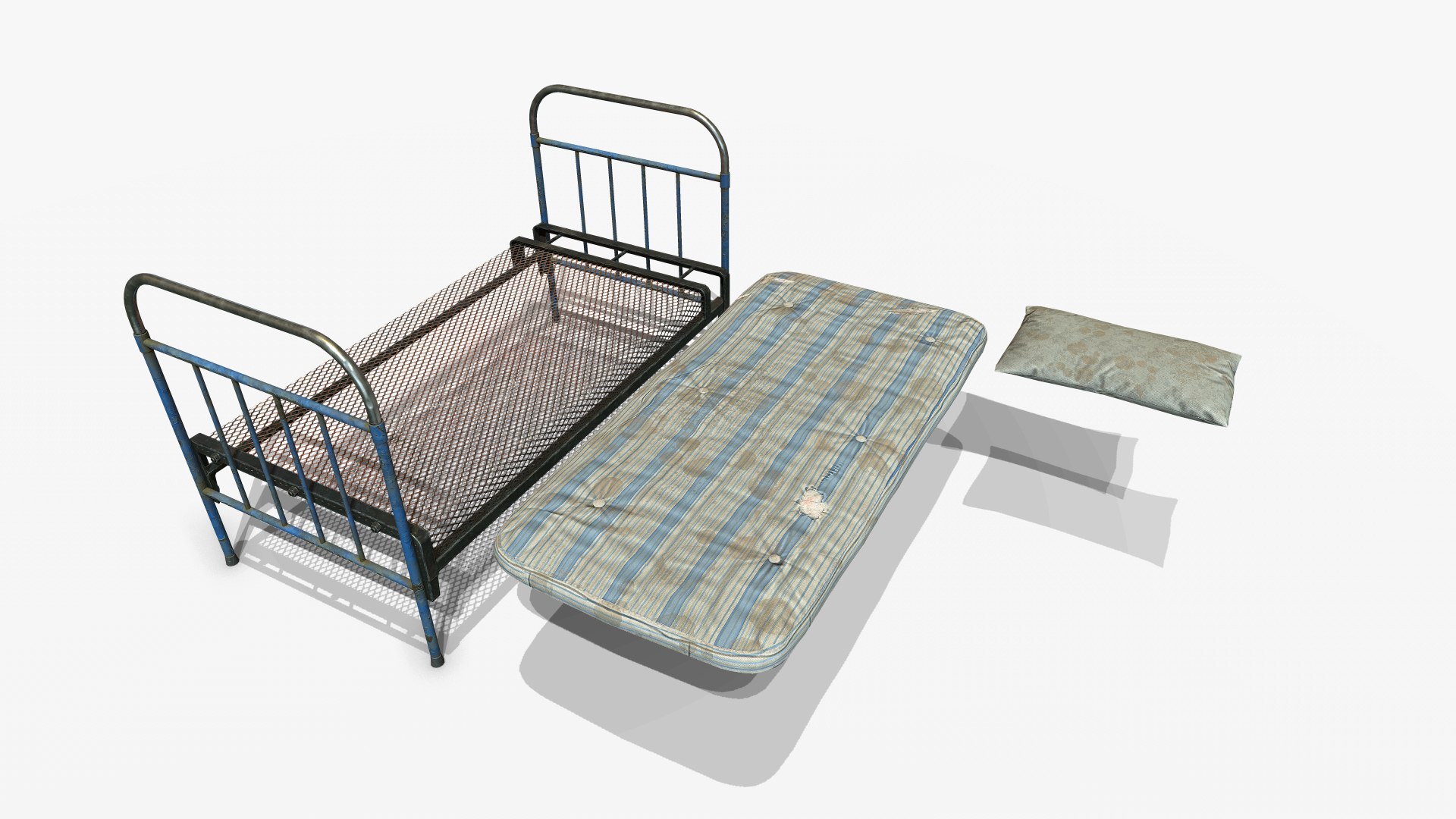 3D Prison Bed PBR model - TurboSquid 1741934
