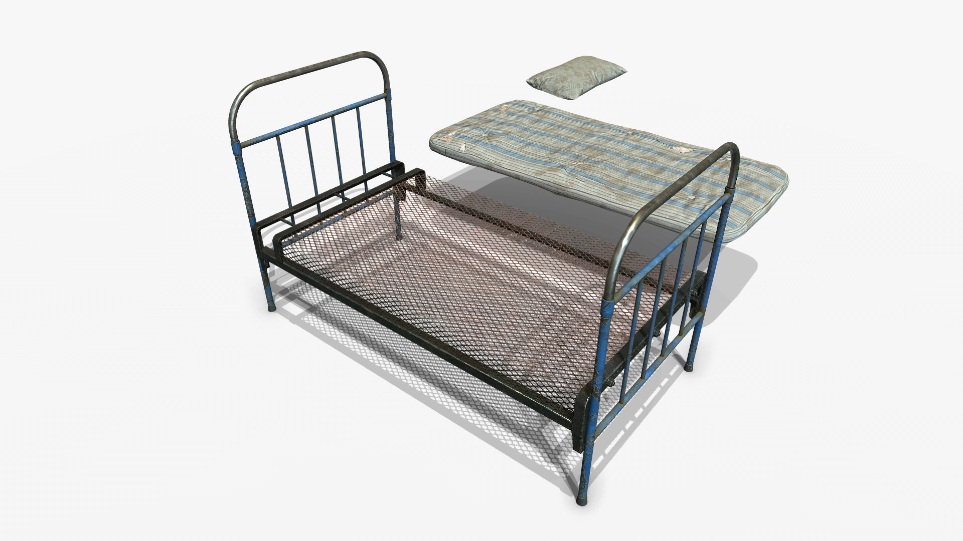 3D Prison Bed PBR model - TurboSquid 1741934