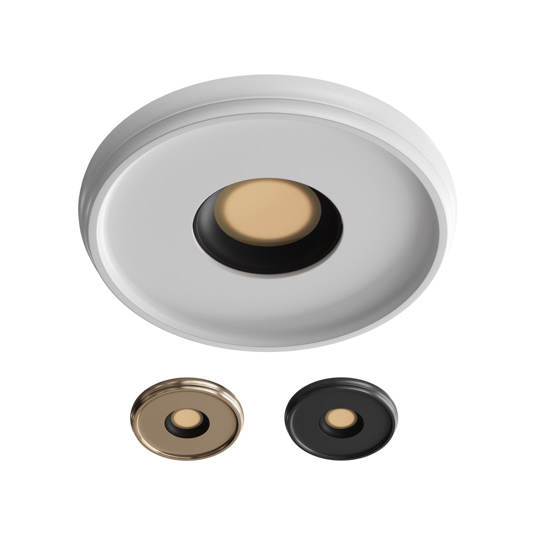 Spot Light Ring White Trim 3D Model - TurboSquid 2383743