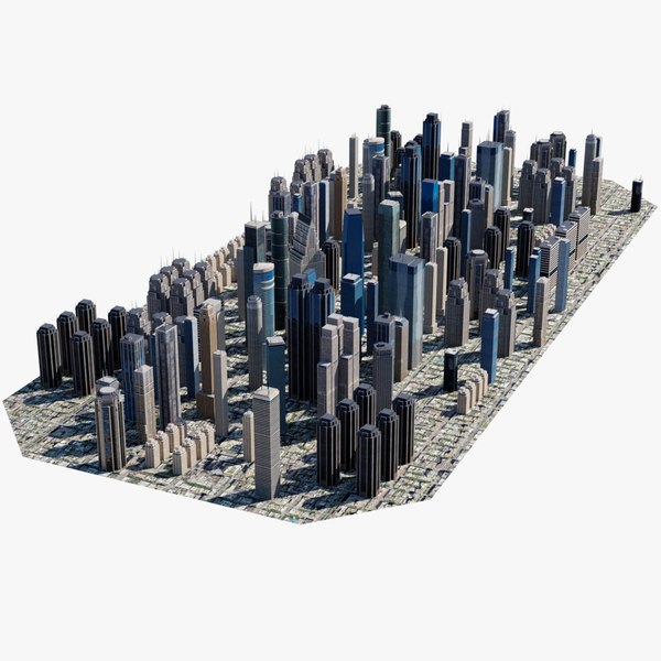 Skyscrapers of the Modern City Downtown3D模型 - TurboSquid 2057515