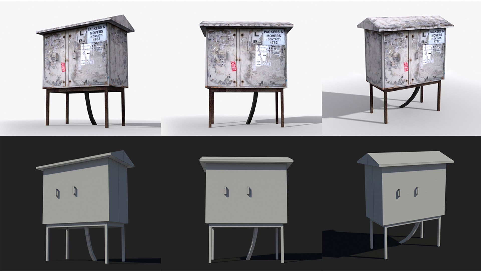 12 Slum Elements Collection 3D Model - TurboSquid 2017268