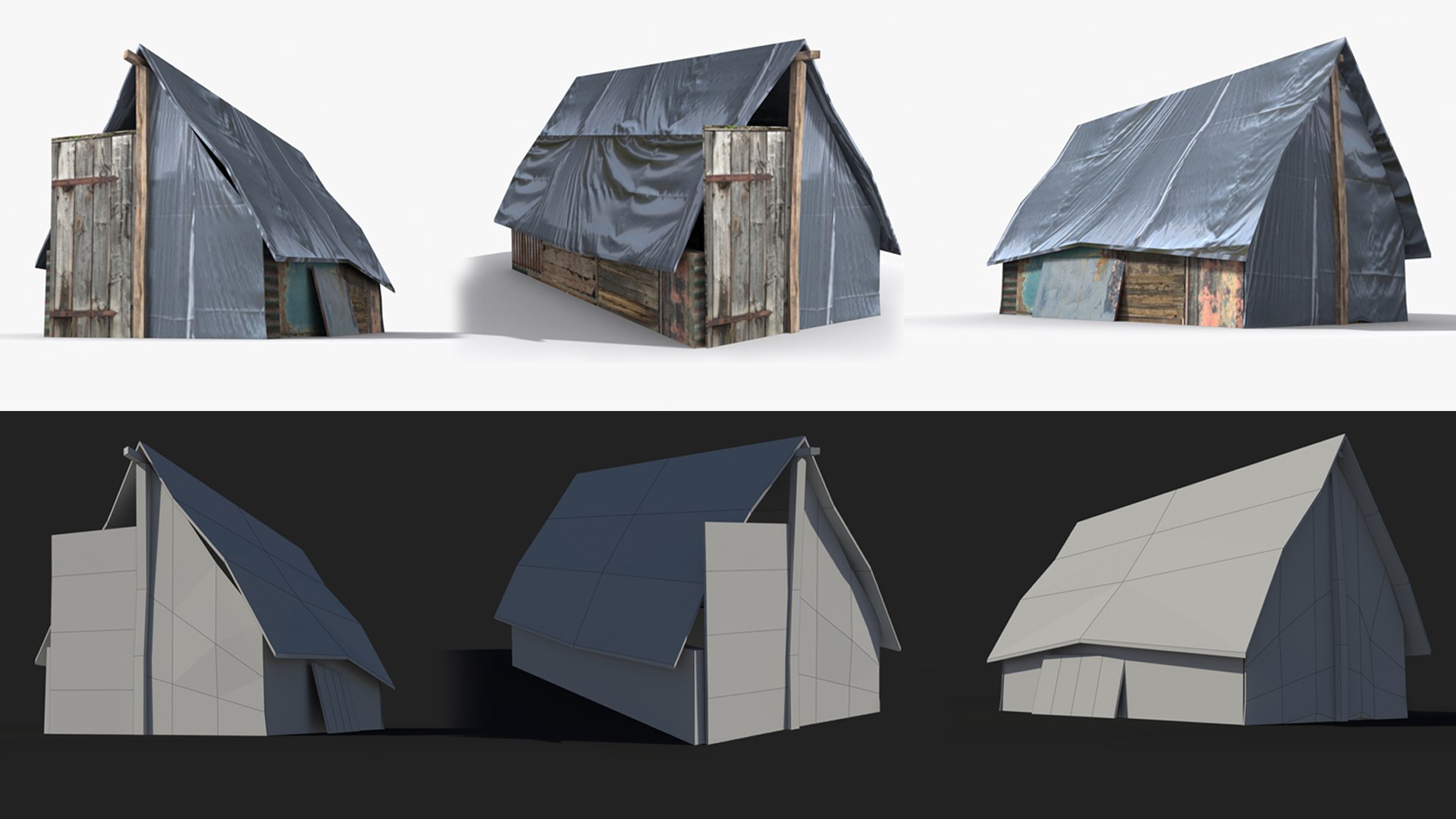 12 Slum Elements Collection 3D Model - TurboSquid 2017268
