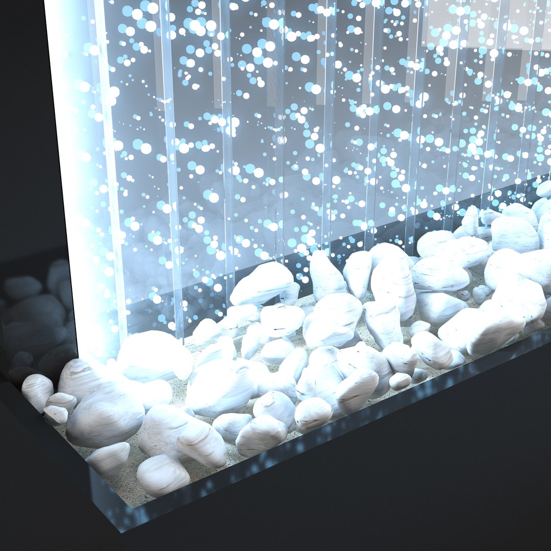Decorative Water Panel Air Bubbles 3d Max