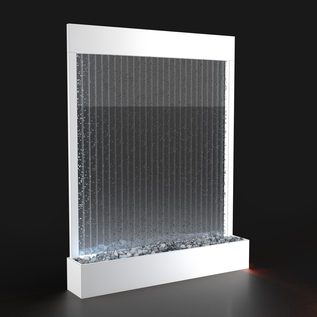 Decorative Water Panel Air Bubbles 3d Max