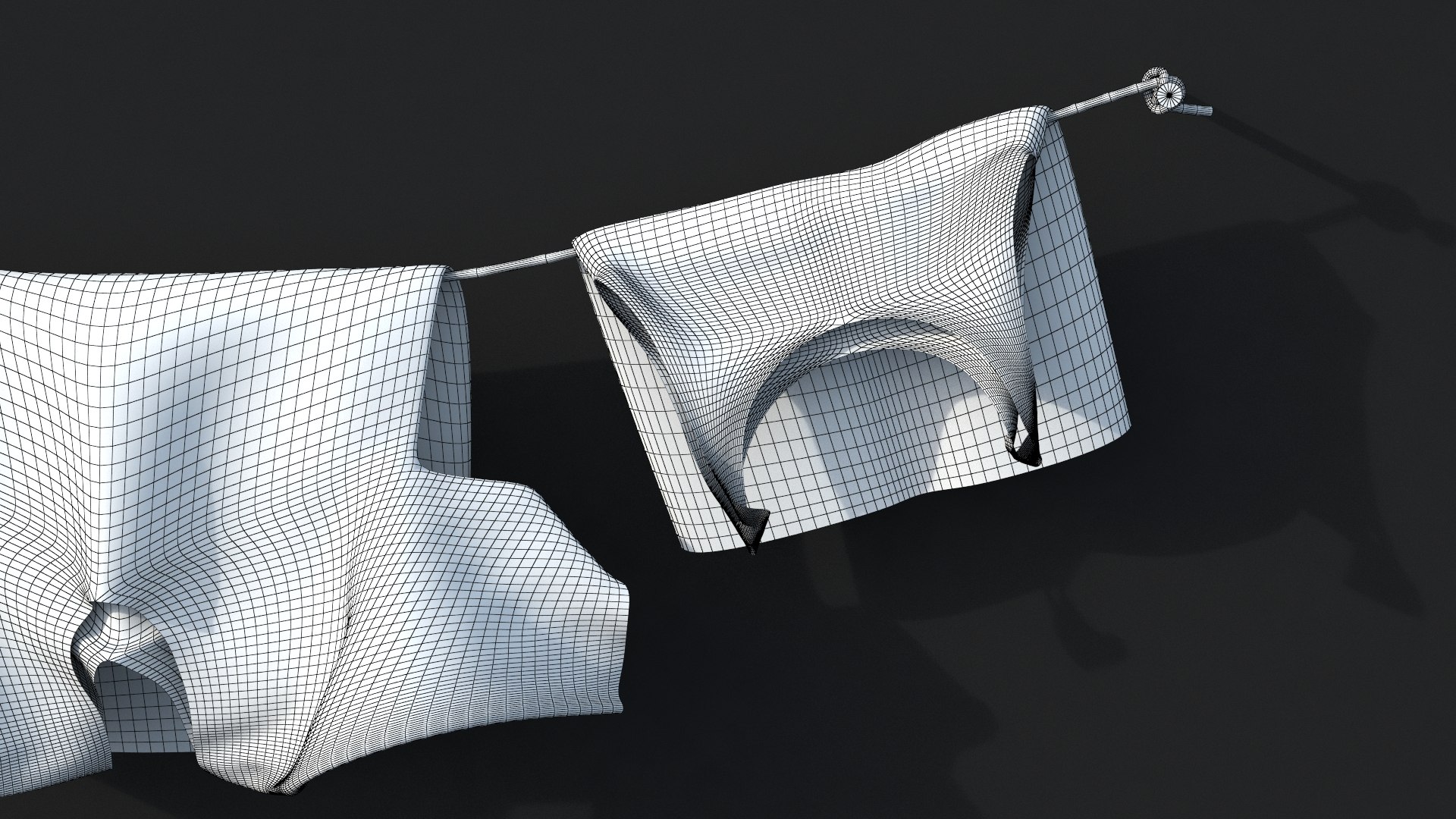 Clothes Line 1 HD 3D - TurboSquid 2131504