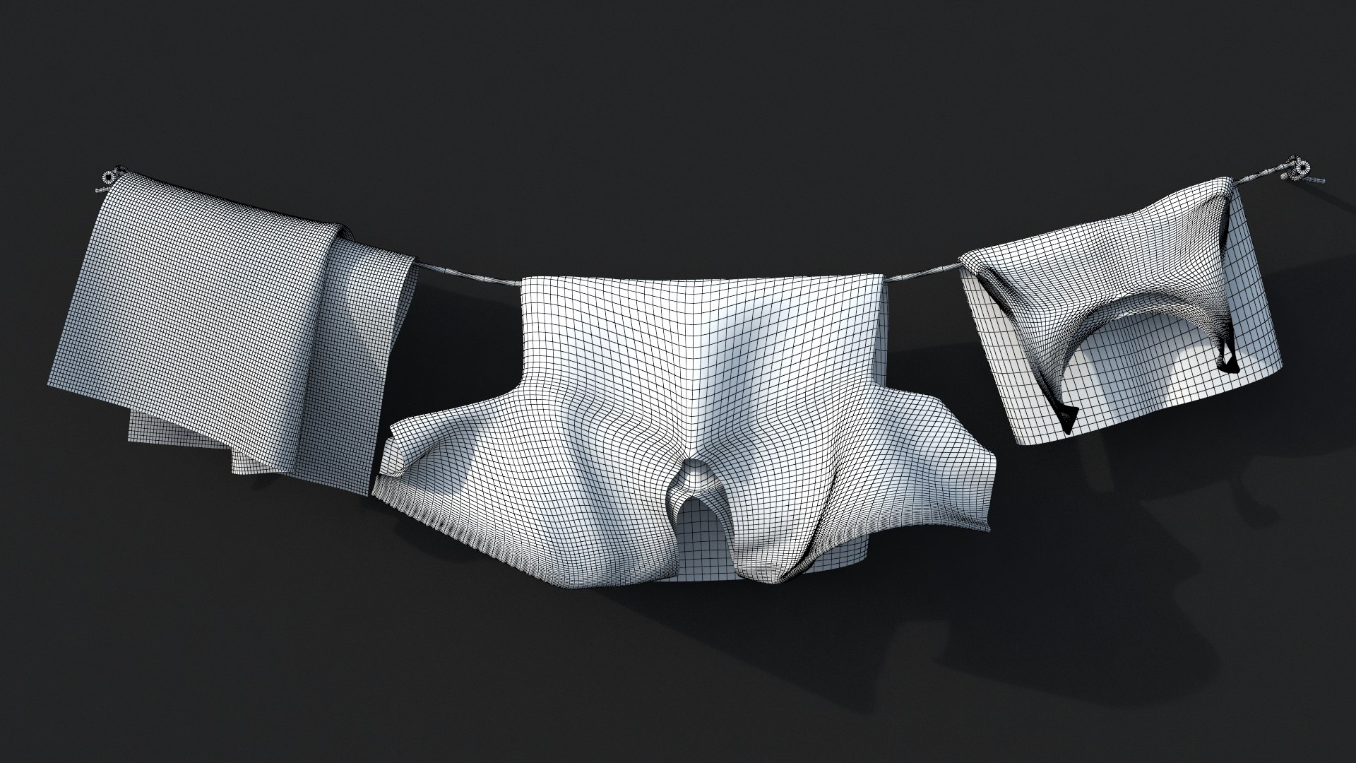 Clothes Line 1 HD 3D - TurboSquid 2131504