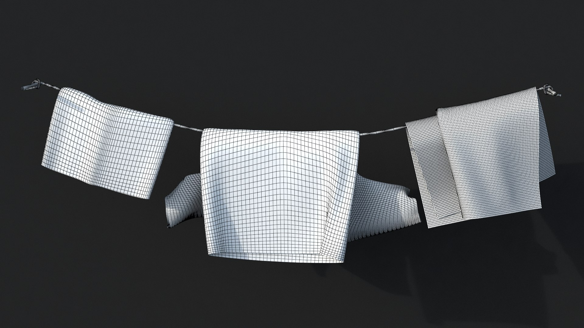 Clothes Line 1 HD 3D - TurboSquid 2131504