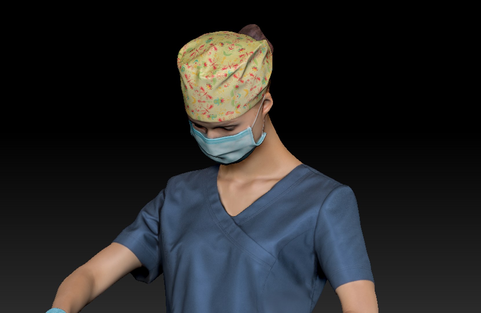 3D Photogrammetry Human Woman Surgical Model - TurboSquid 1453903