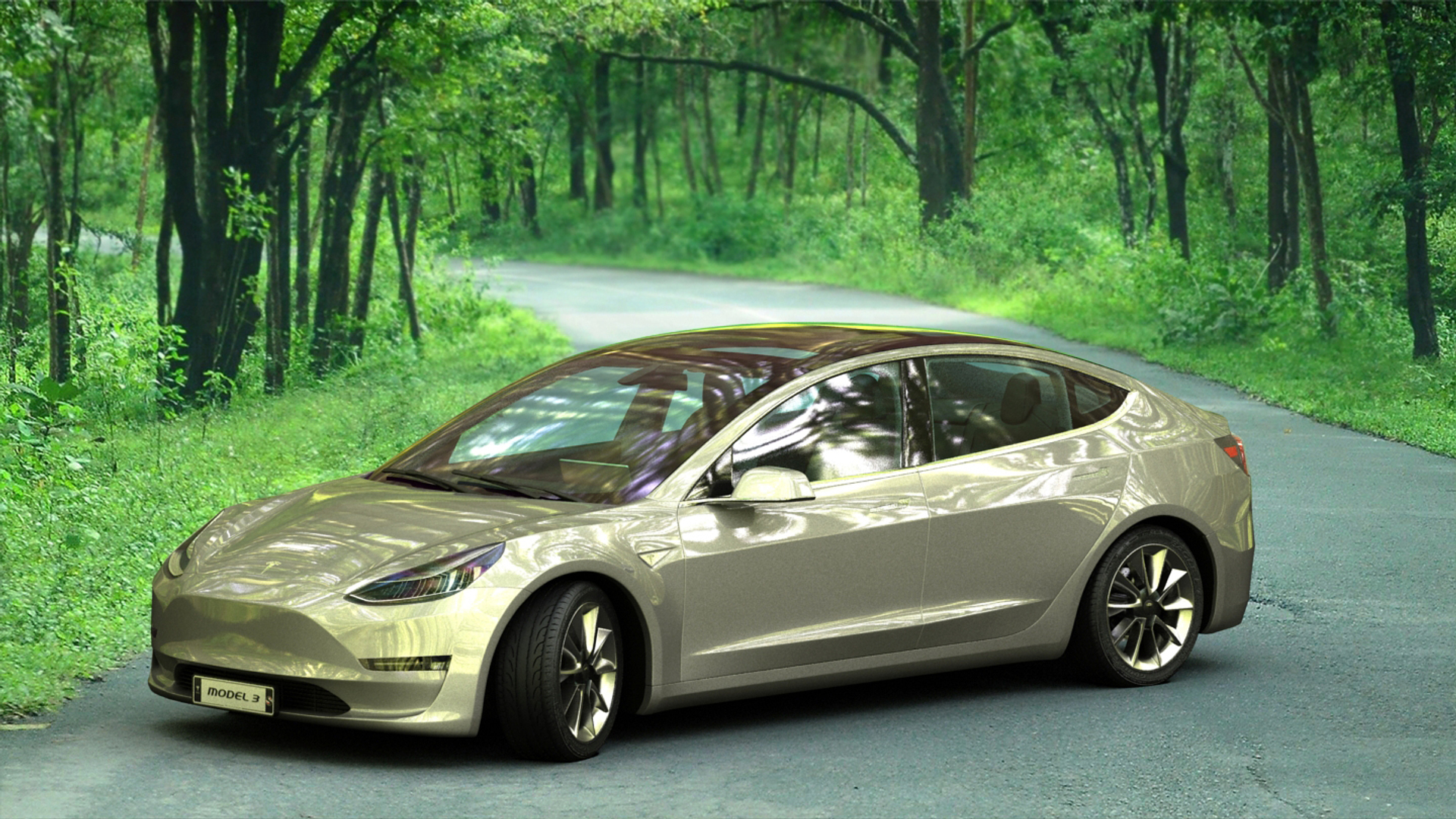 3D tesla 3 2018 - TurboSquid 1263742