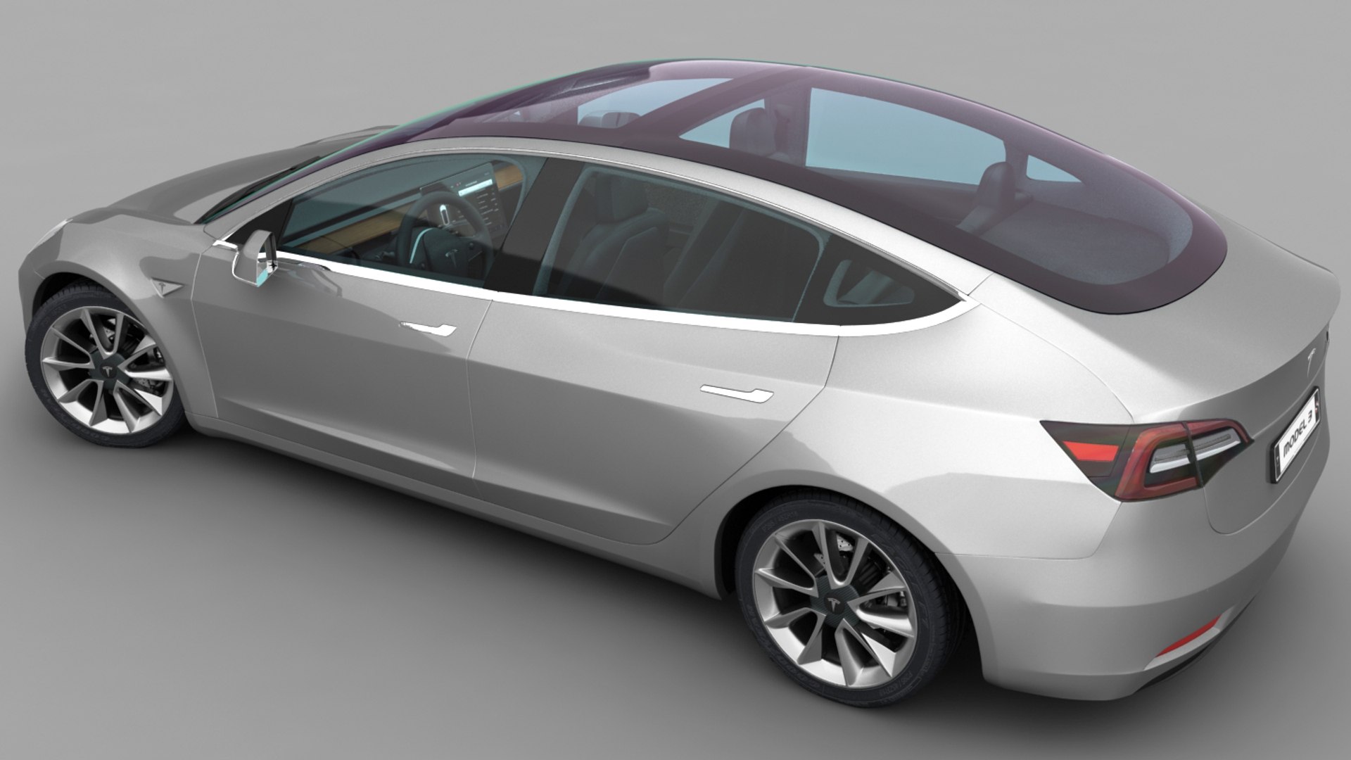 3D tesla 3 2018 - TurboSquid 1263742