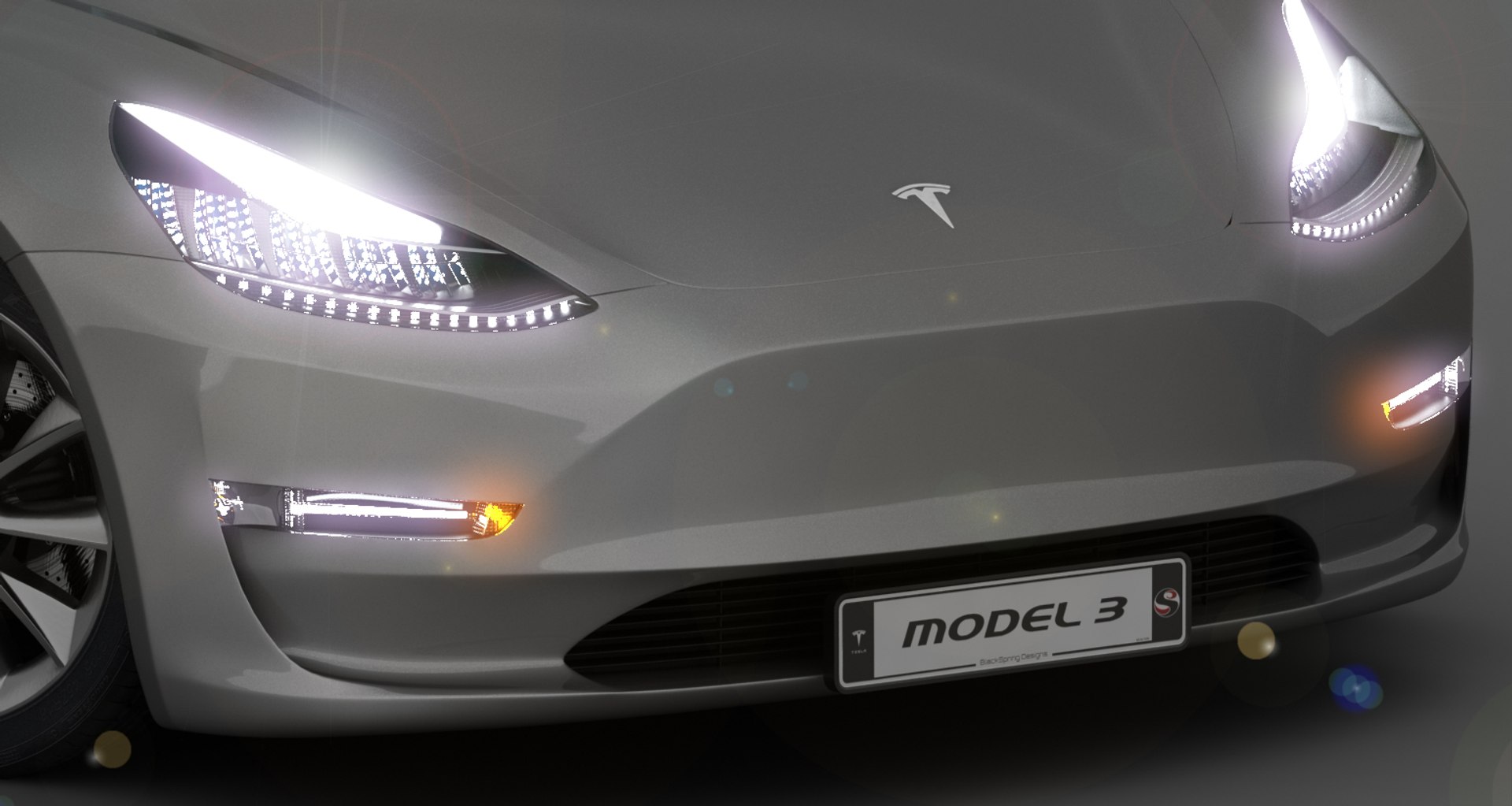 3D tesla 3 2018 - TurboSquid 1263742