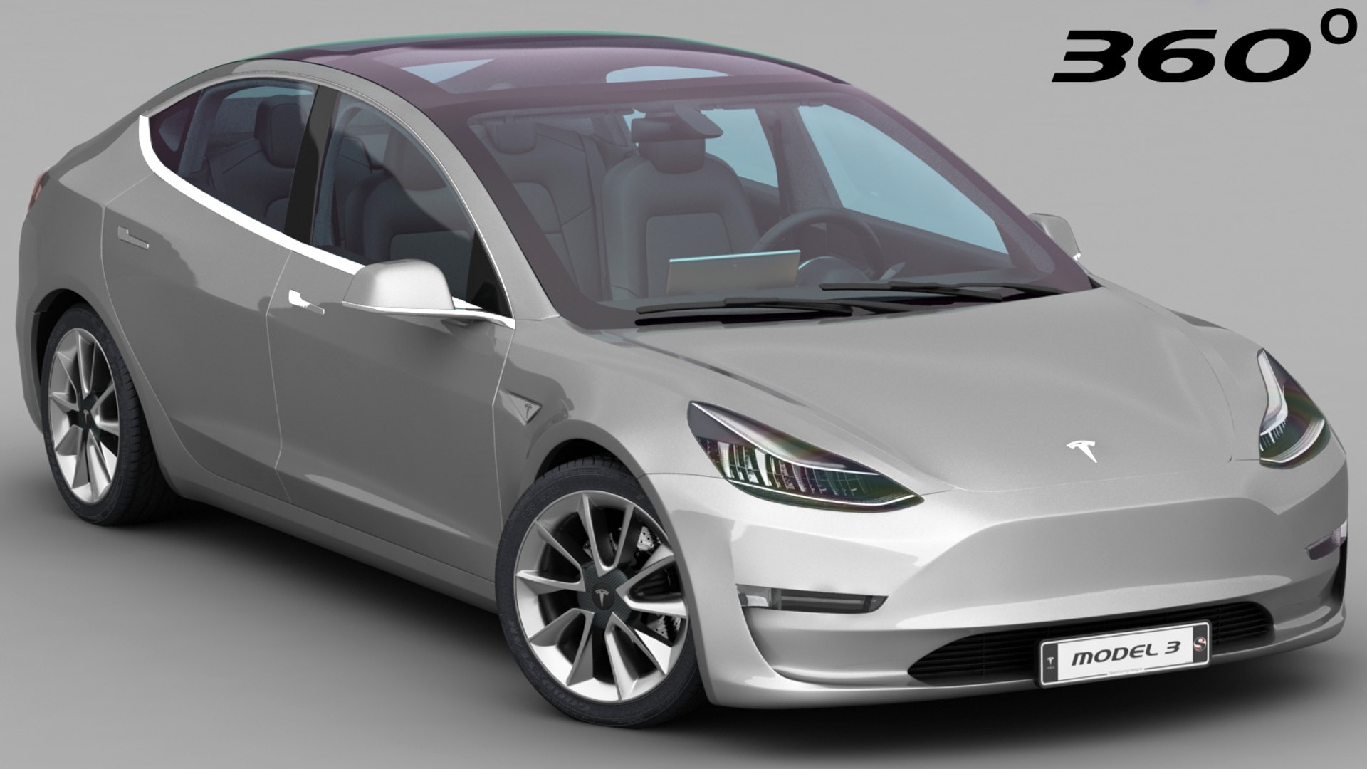 3D tesla 3 2018 - TurboSquid 1263742