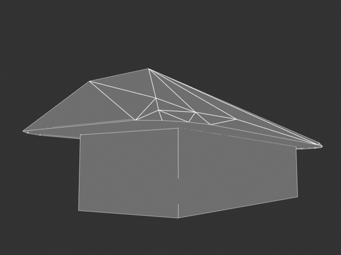 3d Hut Polygonal 2 Model
