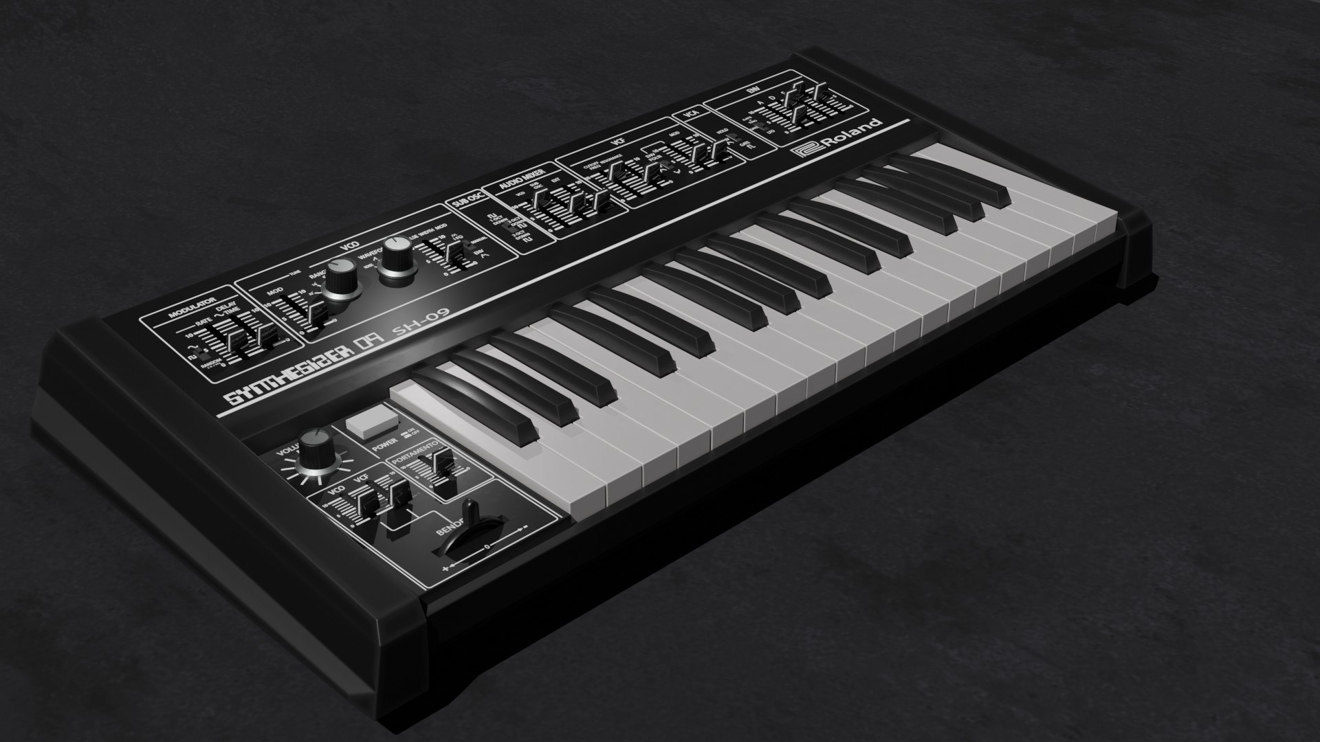 Roland Sh-09 3D Model - TurboSquid 2377928