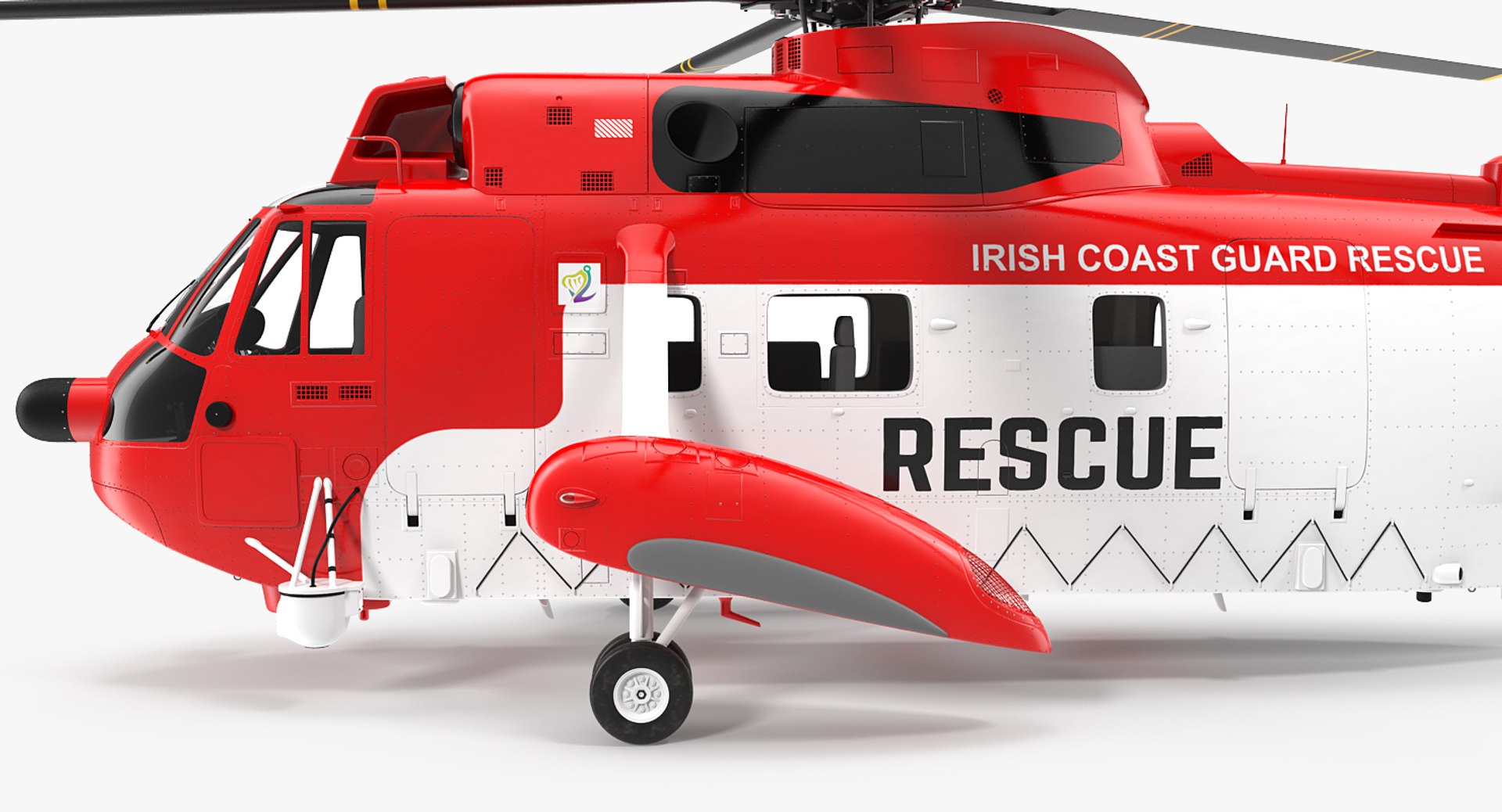 Irish Coast Guard Rescue Helicopter 3D - TurboSquid 1280664