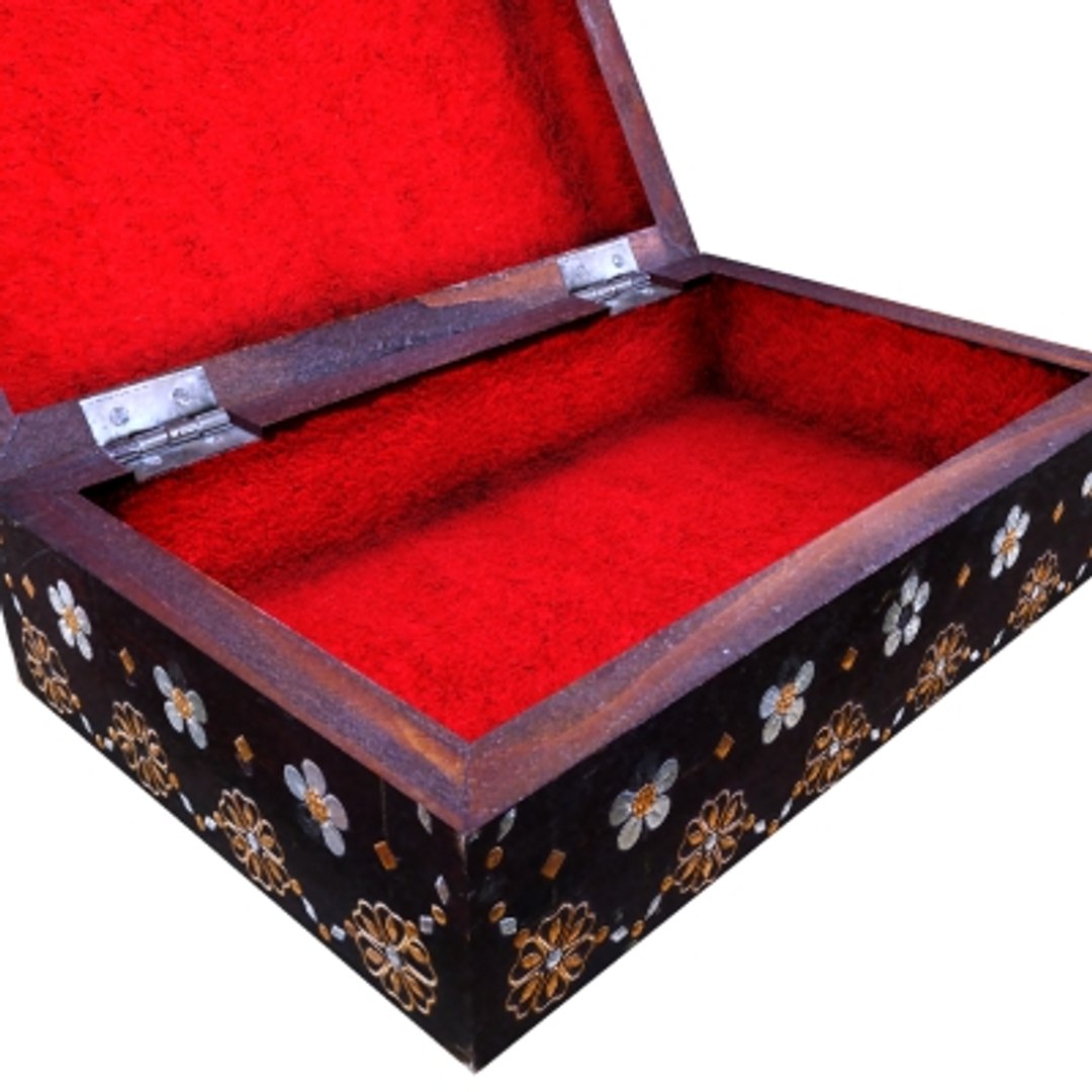 Old Wood Box 3d Model