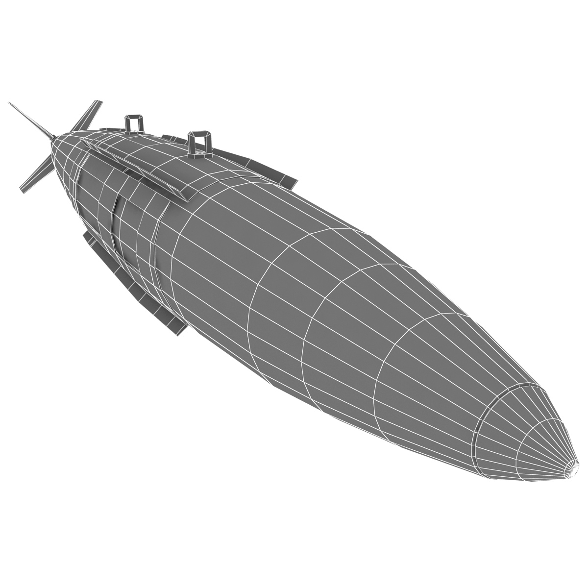 aircraft bomb gbu-32 jdam 3d model