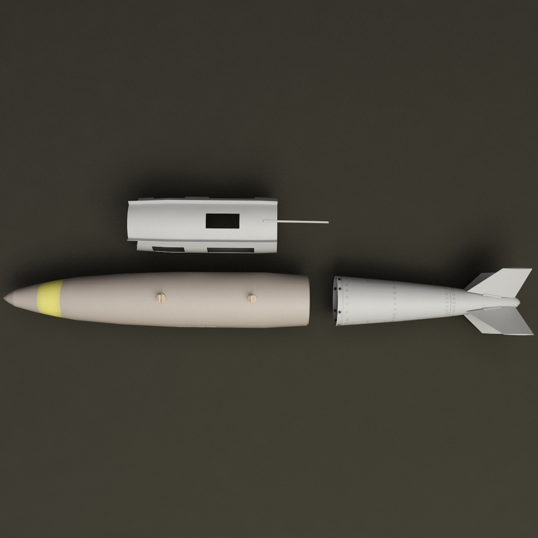 aircraft bomb gbu-32 jdam 3d model