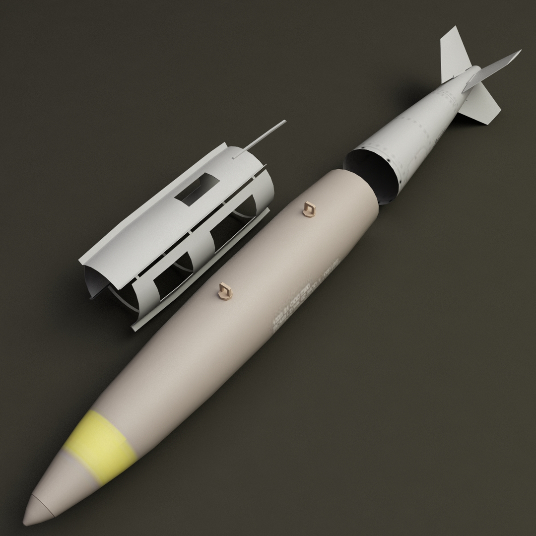 aircraft bomb gbu-32 jdam 3d model