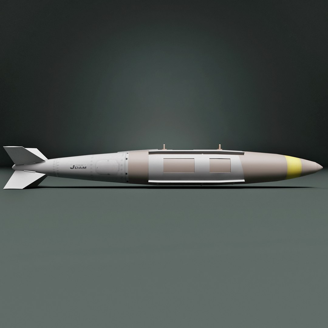 Aircraft Bomb Gbu-32 Jdam 3d Model