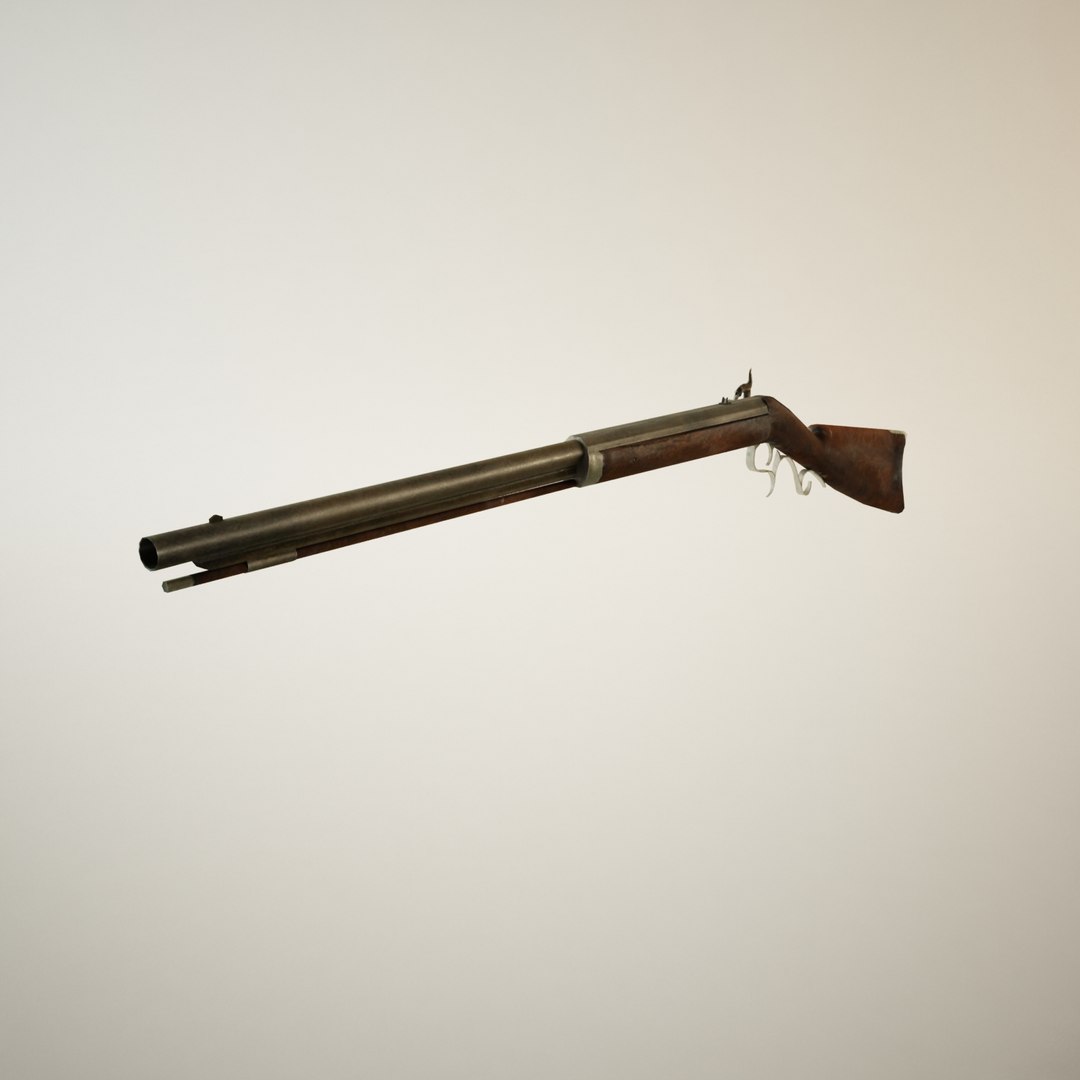 3d antique musket model
