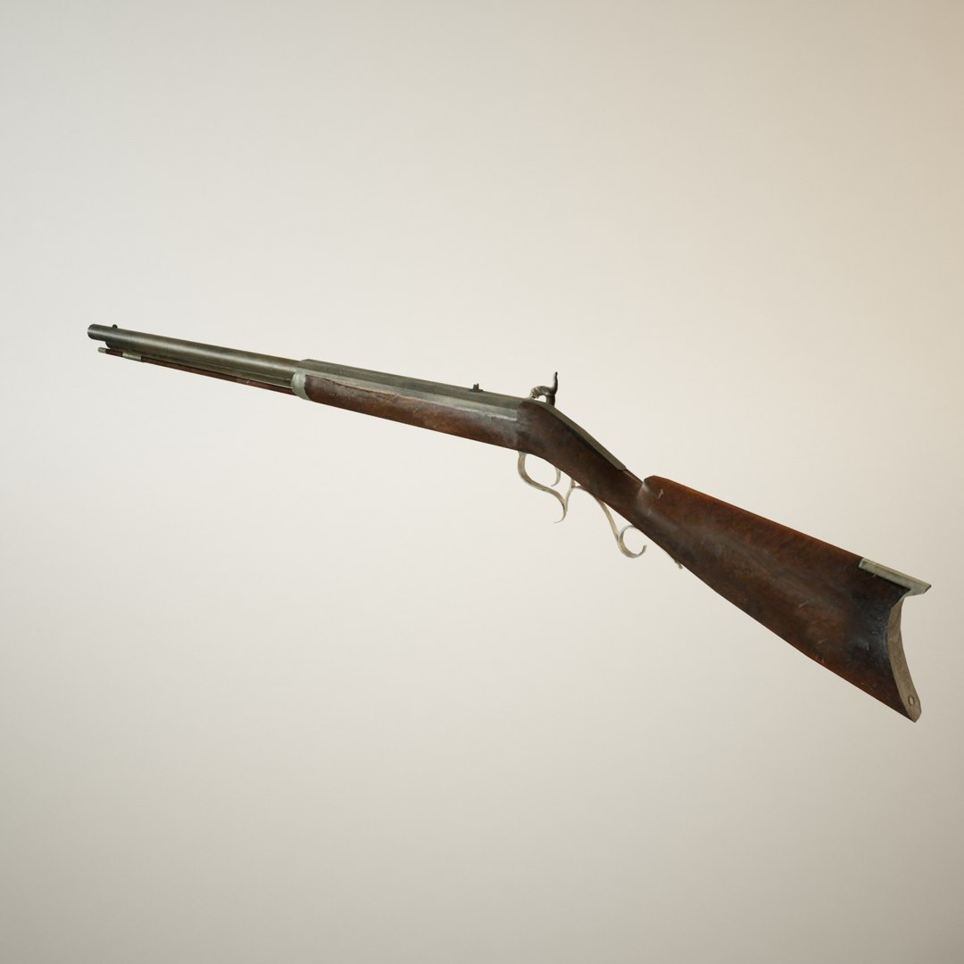 3d antique musket model