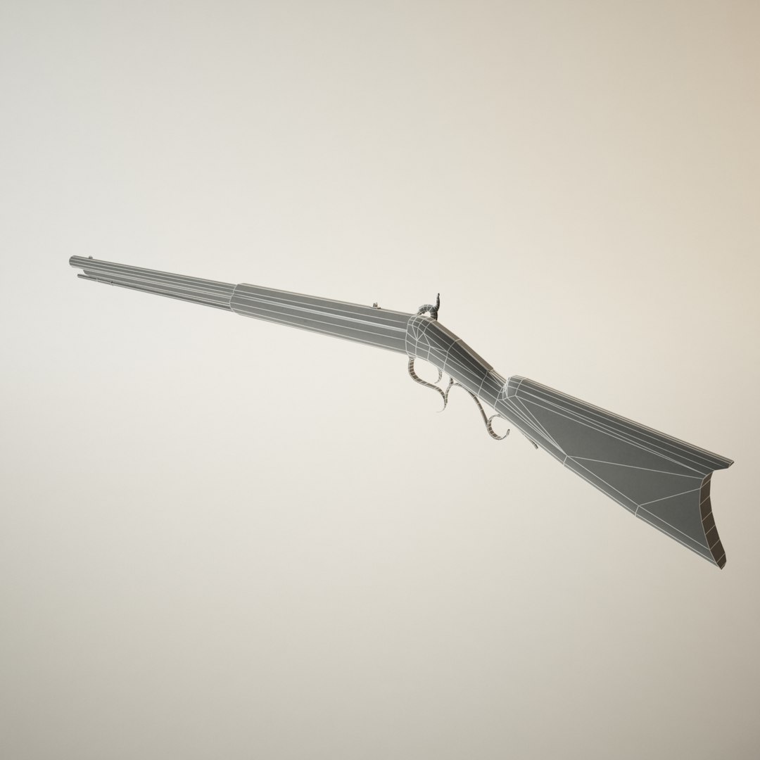 3d antique musket model