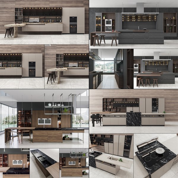 Kitchen Set 3D Models for Download | TurboSquid