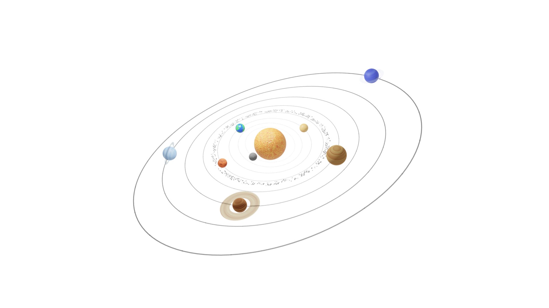 3D Solar System 3D Illustration - TurboSquid 2244447