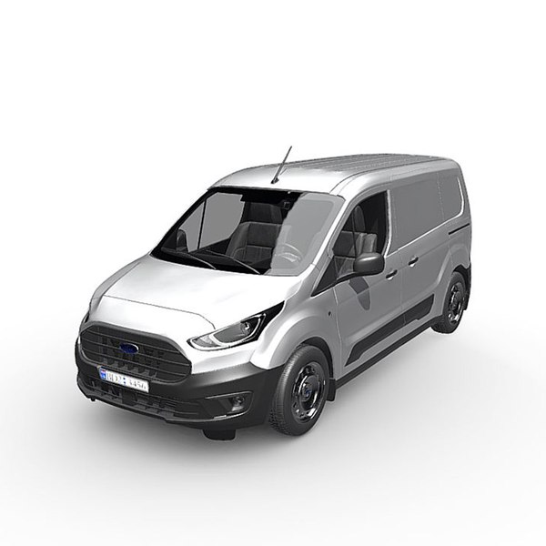 modelo 3d Furgoneta Ford Transit Connect con doble cabina - TurboSquid ...