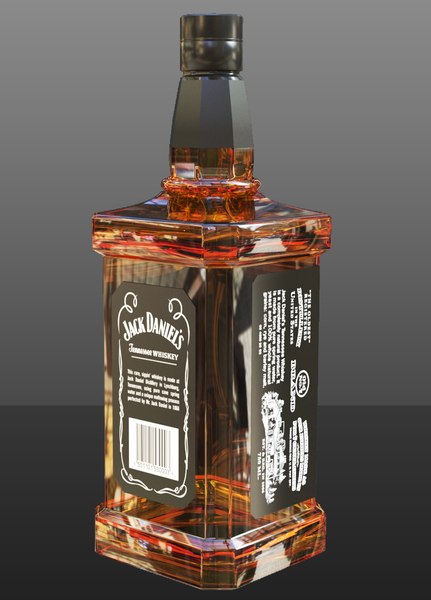 Jack daniels bottle 3D model - TurboSquid 1521919