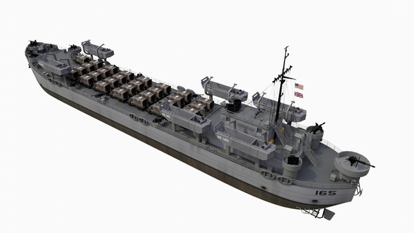 LST (상륙 선박, 탱크) 3D 모델 - TurboSquid 331467