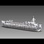 lst landing transport ship boat 3d model