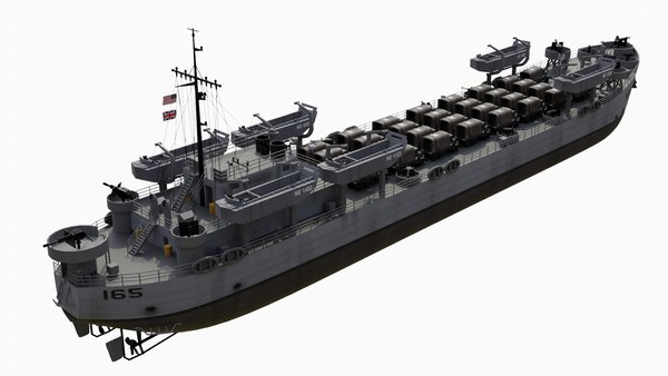 LST (상륙 선박, 탱크) 3D 모델 - TurboSquid 331467