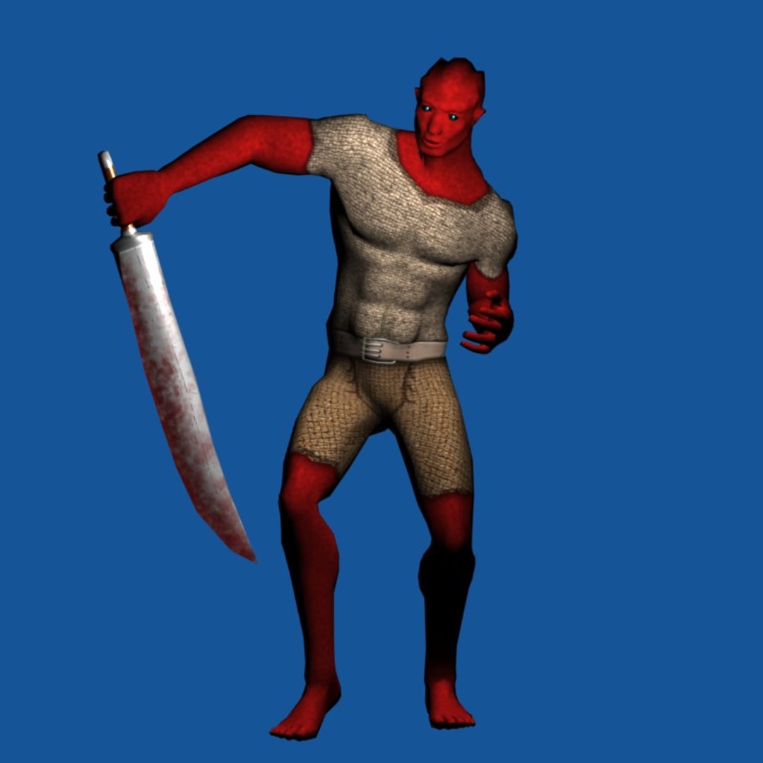 Character Hero Enemy 3d Model