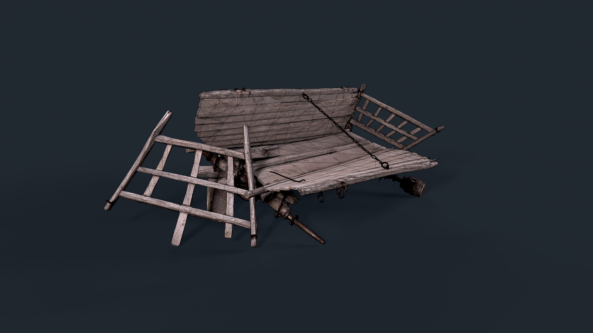 3D Damaged Cart Model - TurboSquid 2074974
