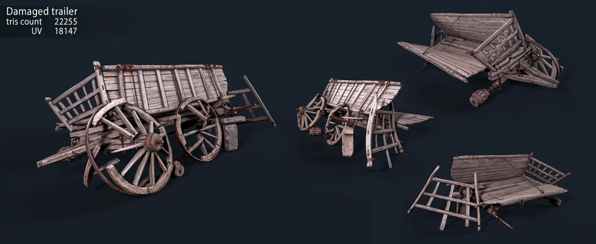 3D Damaged Cart Model - TurboSquid 2074974