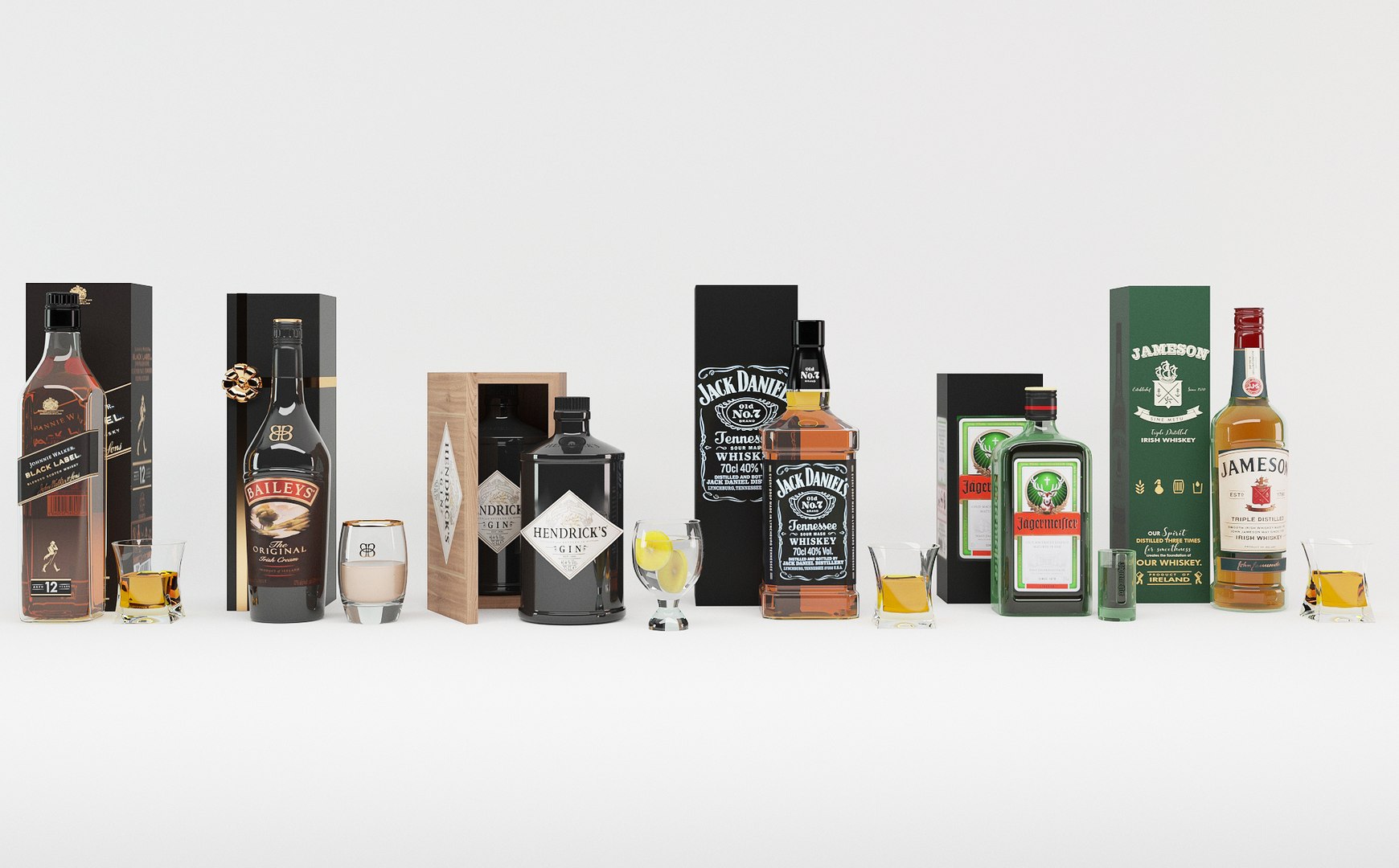 Liquor Collection 3D model - TurboSquid 2170760