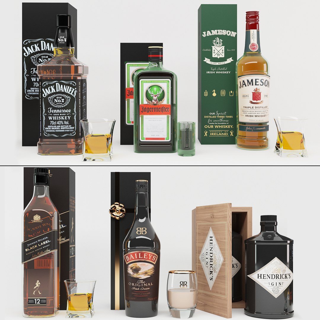 Liquor Collection 3D model - TurboSquid 2170760