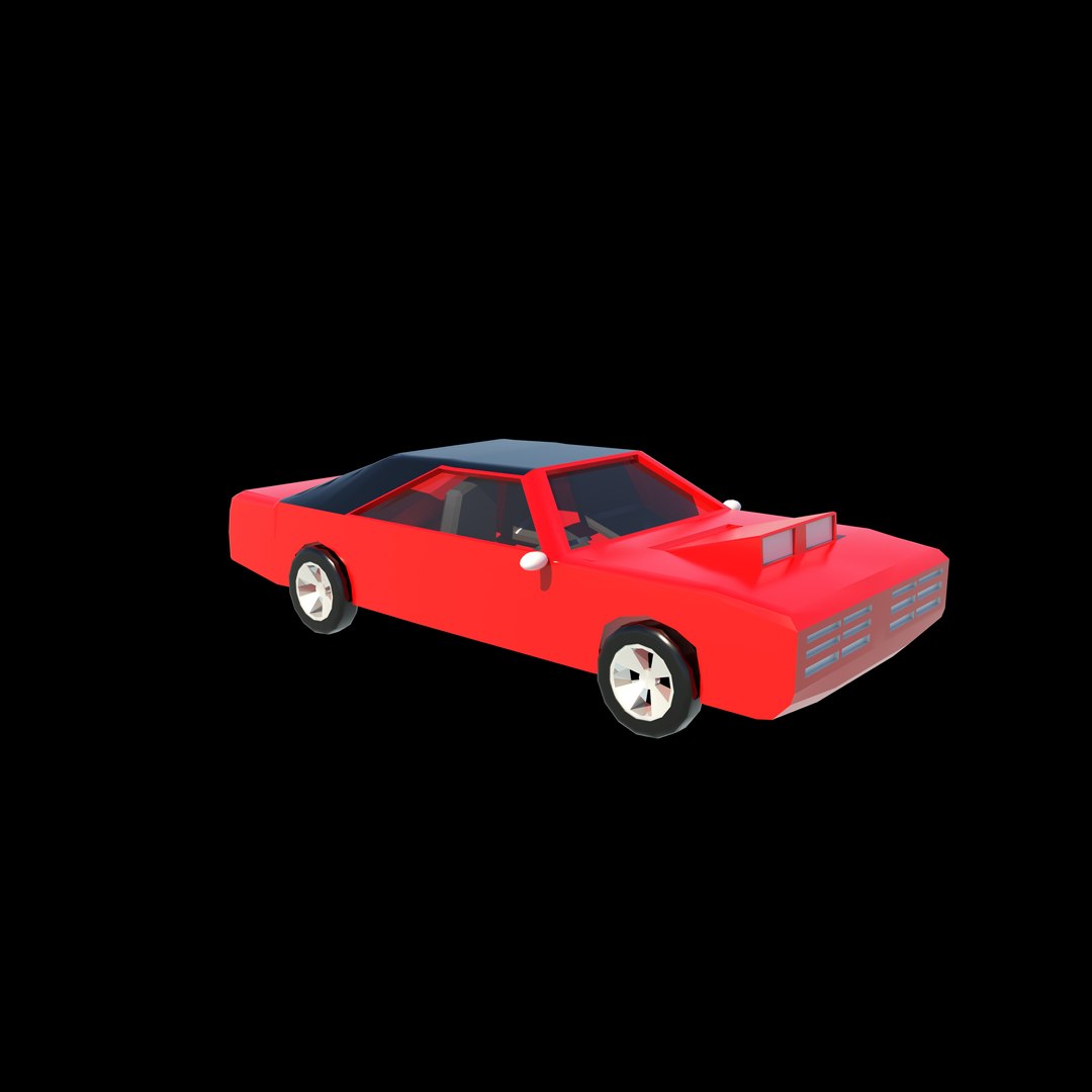 Dodge Low-poly 3D Model Model - TurboSquid 2336930