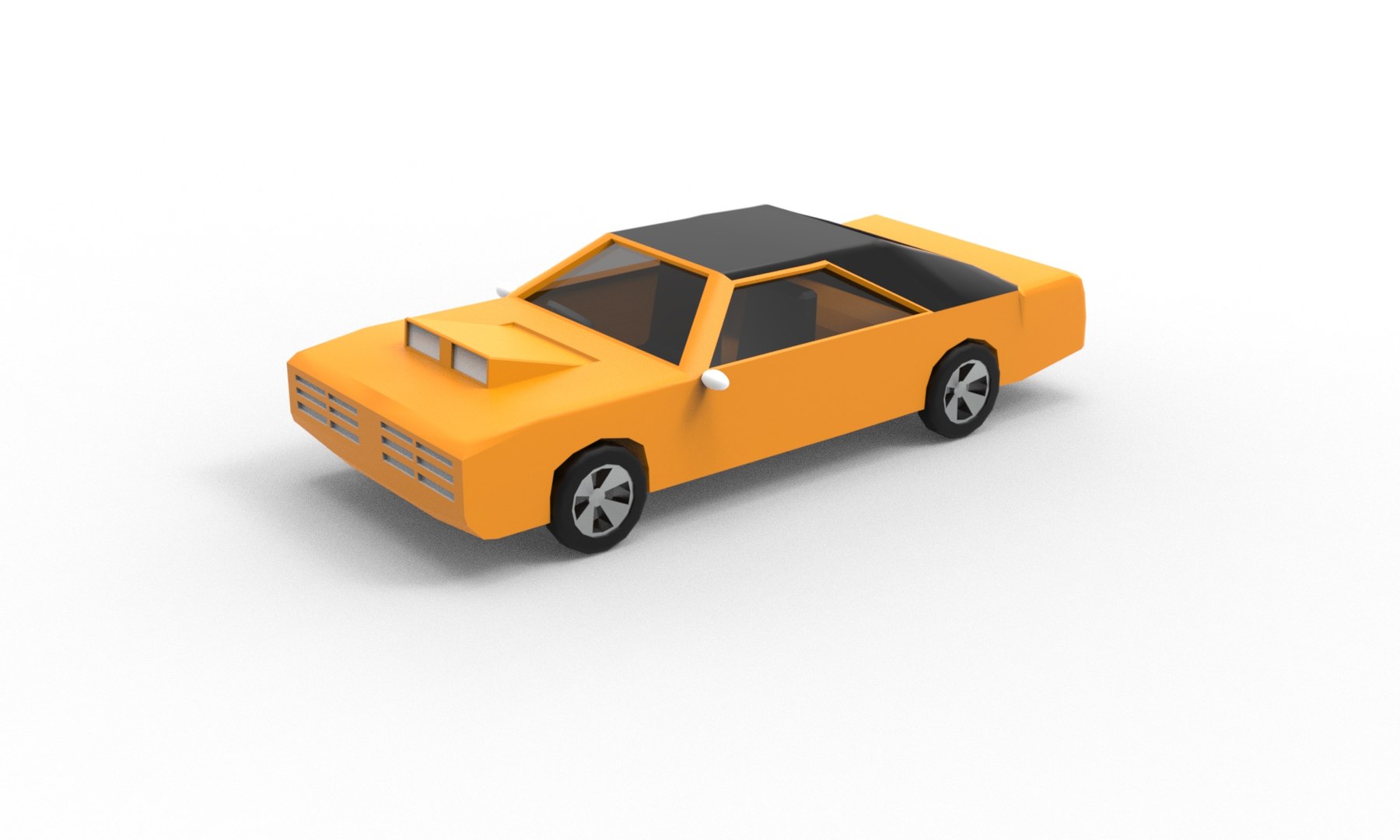Dodge Low-poly 3D Model Model - TurboSquid 2336930