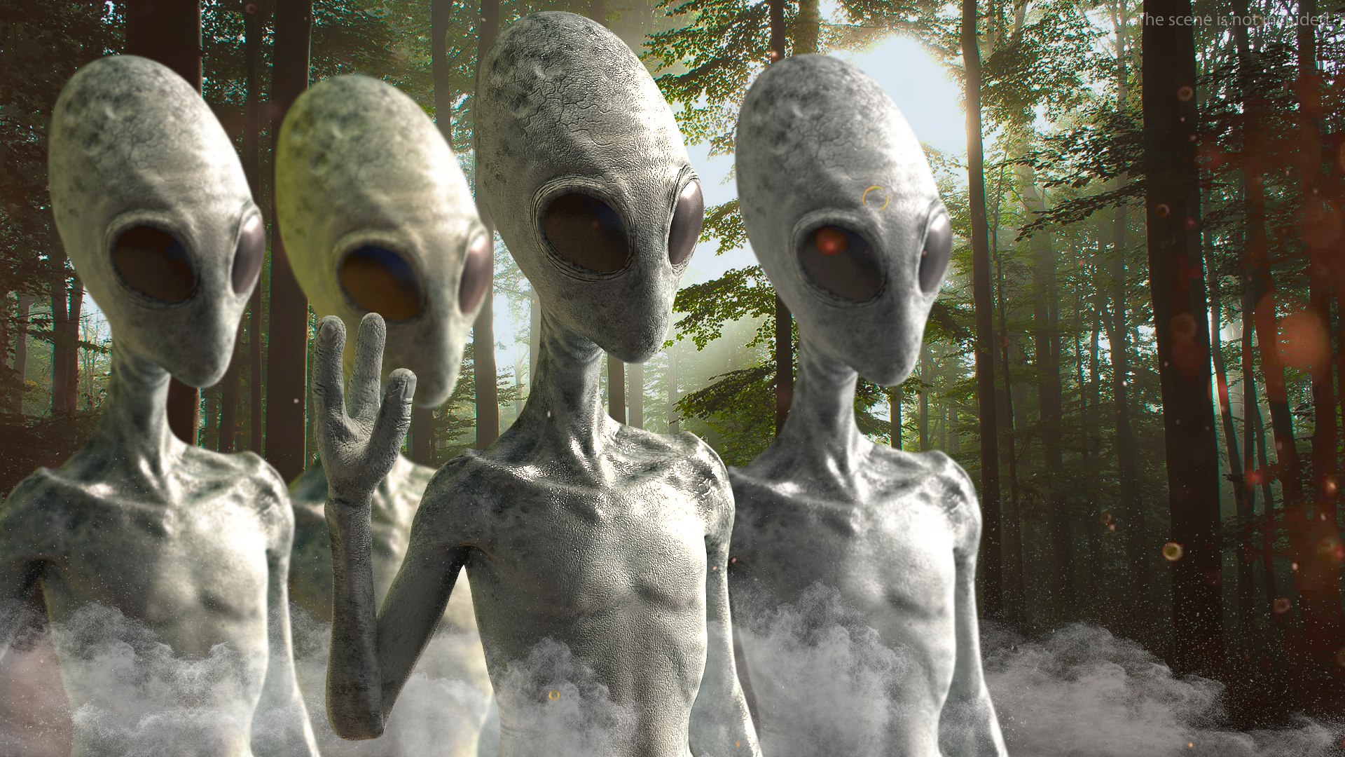 Extraterrestrial Alien Greeting Pose 3D Model - TurboSquid 1628884
