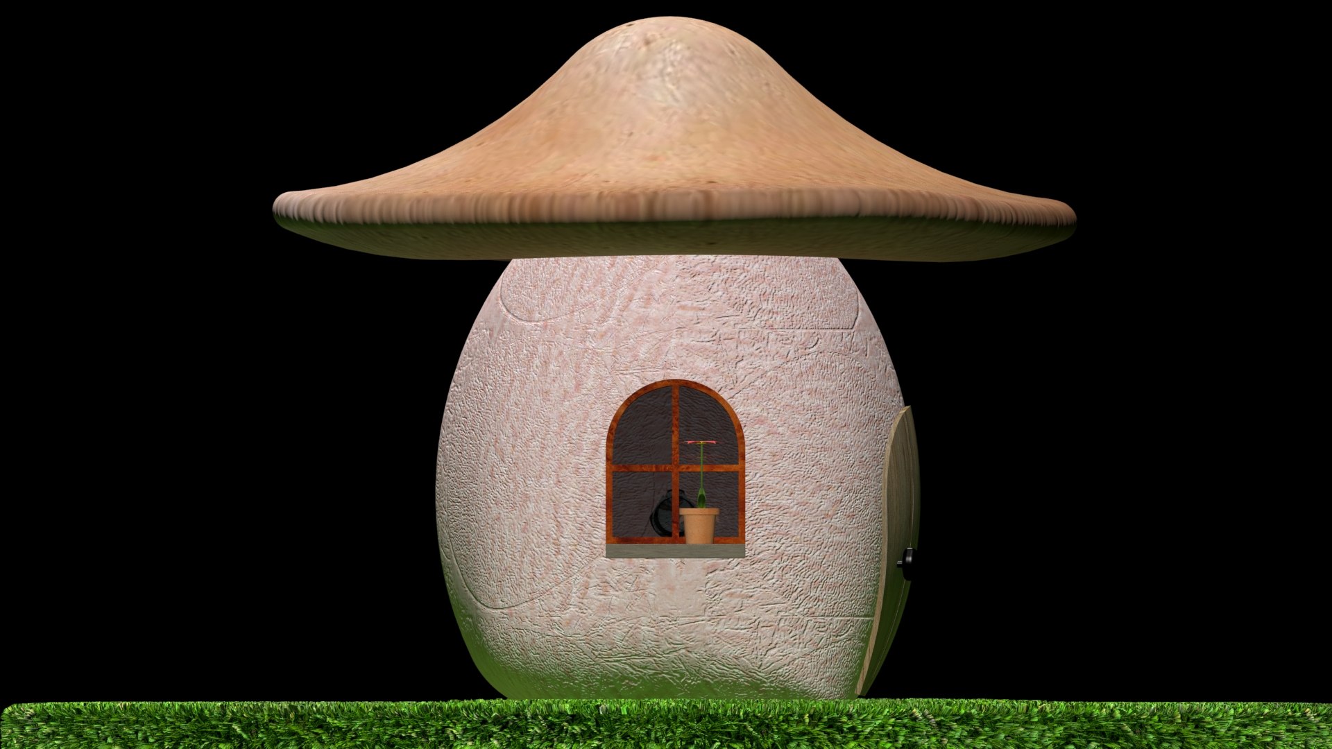 Mushroom House 3D Model - TurboSquid 2349074