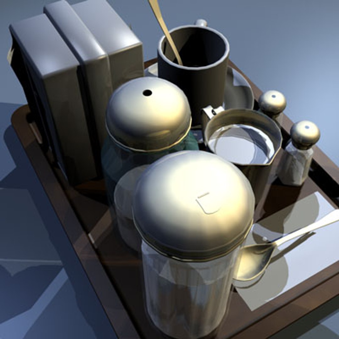 3d model tray prop 01 food