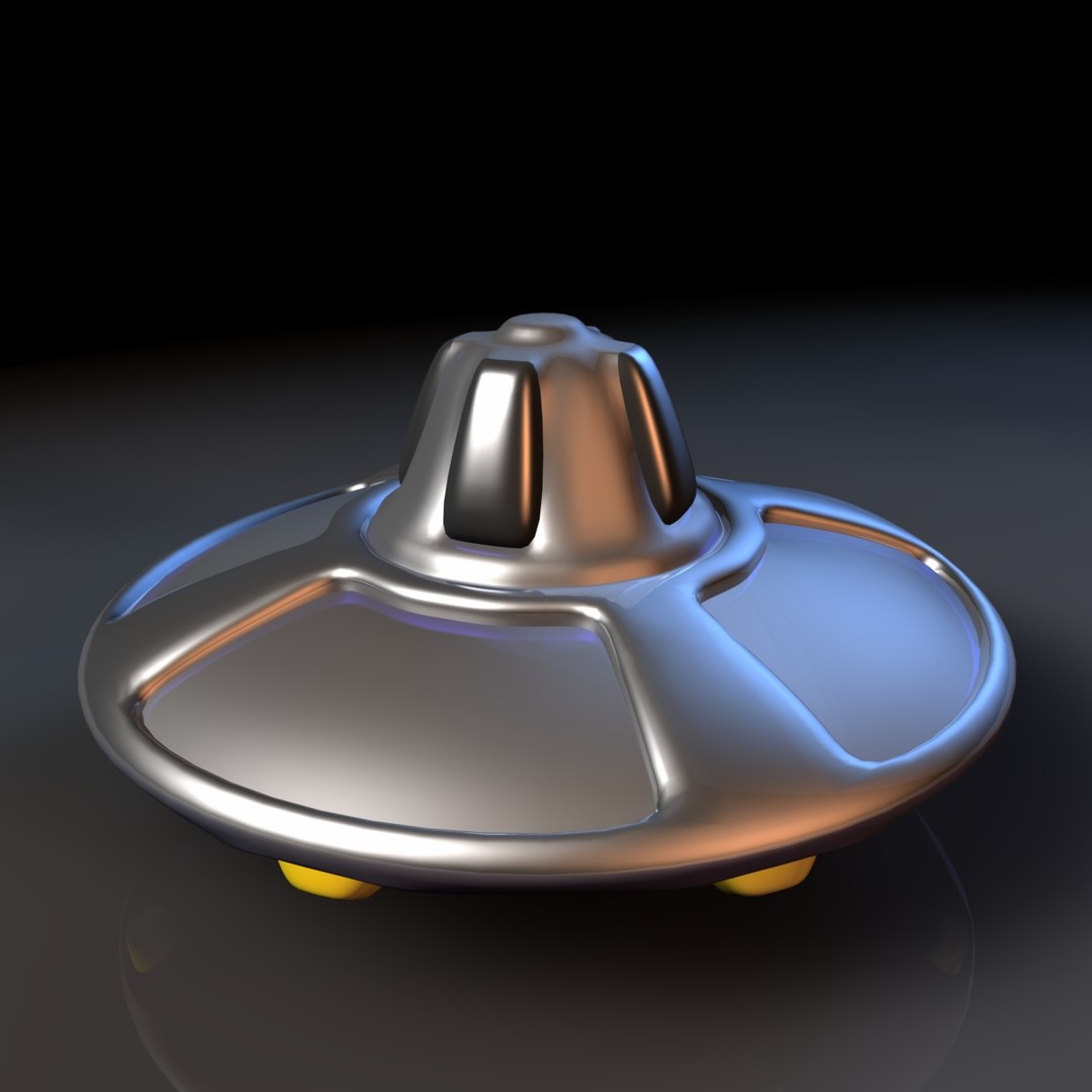 3d 3ds Flying Saucer Alien