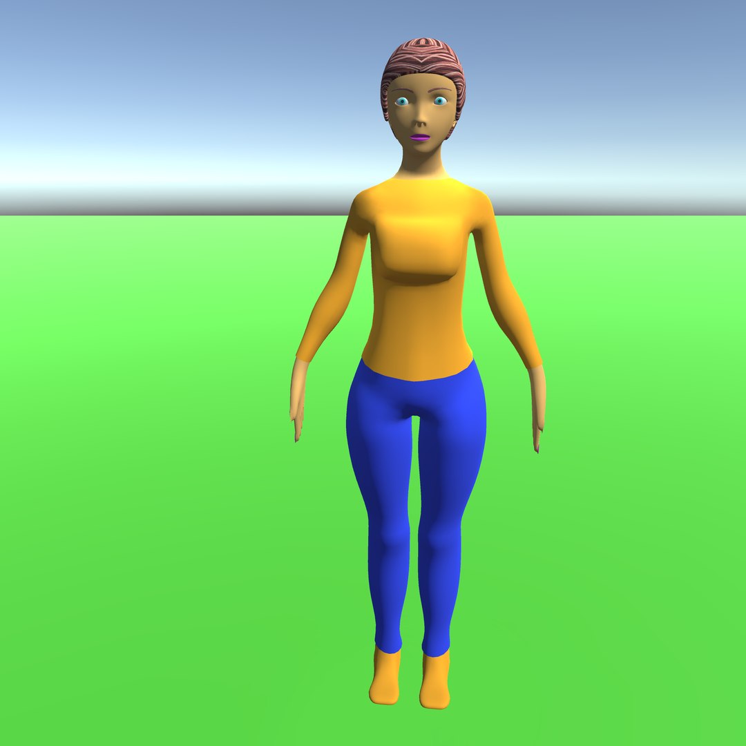 3D Femal Characater MeMe - TurboSquid 2082260
